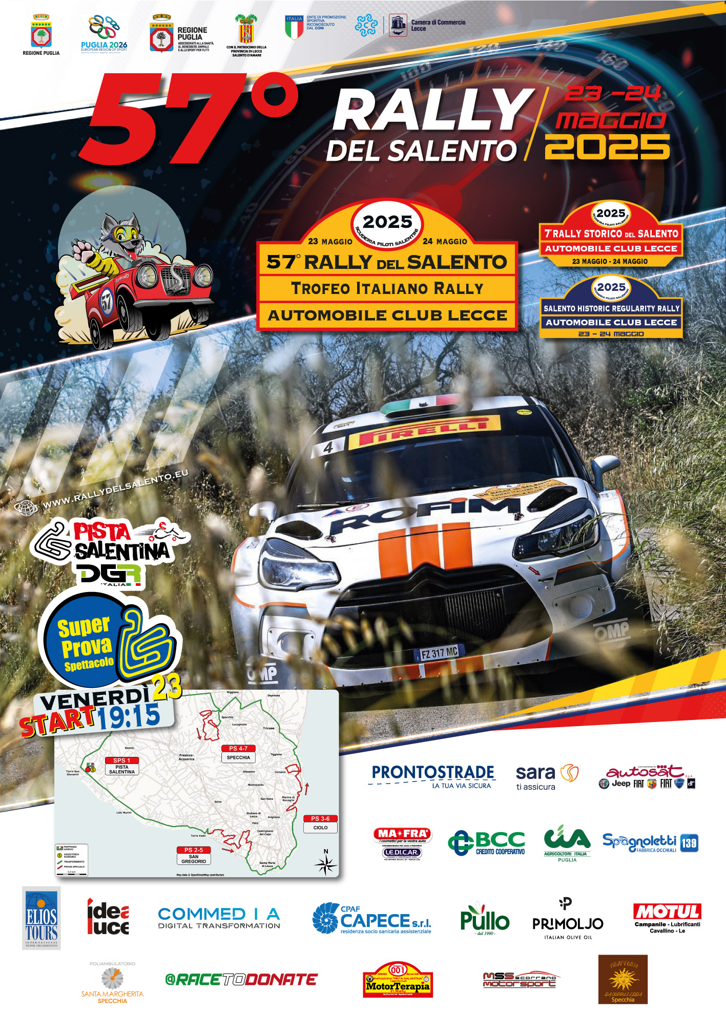 Presentato il 57° Rally del Salento: motori territorio e inclusione nel segno dello sport ...